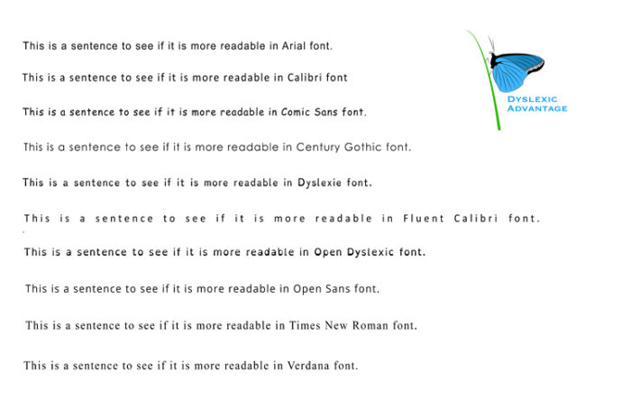 The Best Fonts for Dyslexia - Dyslexia | Dyslexic Advantage