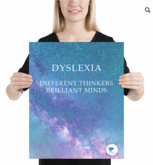 Positive Awareness Dyslexia Different Thinkers Brilliant Minds Posters ...