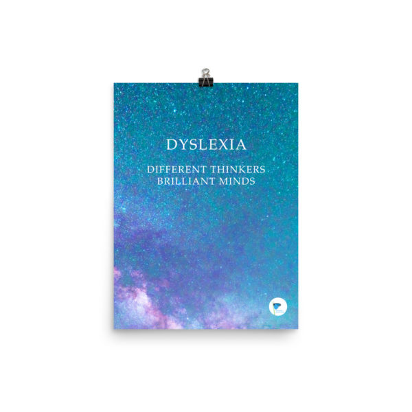 Positive Awareness Dyslexia Different Thinkers Brilliant Minds Posters ...