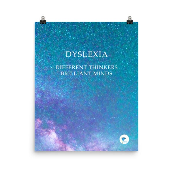 Positive Awareness Dyslexia Different Thinkers Brilliant Minds Posters ...