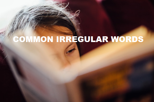 Common Irregular Words [Premium] - Dyslexia | Dyslexic Advantage